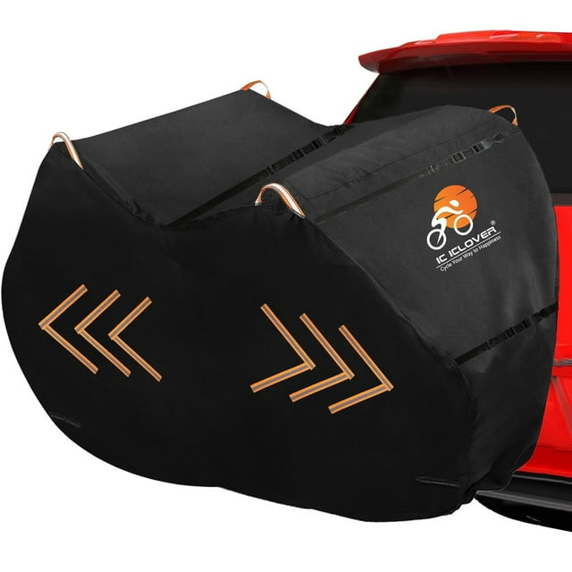 IC ICLOVER Bike Cover for Transport on Rack, 600D Bike Rack Cover for 3 ...