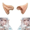 IC ICLOVER Elf Ears Halloween Cosplay Fairy Pixie Elf Ears Soft Pointed ...