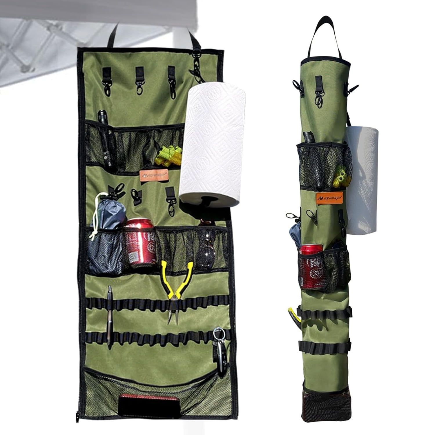 IC ICLOVER Hanging Storage Bag Organizer for Camping Home Office Picnic ...