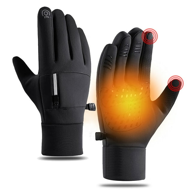 IC ICLOVER Men Women Winter Warm Gloves, Touch Screen Thermal Gloves Water Resistant Windproof ...