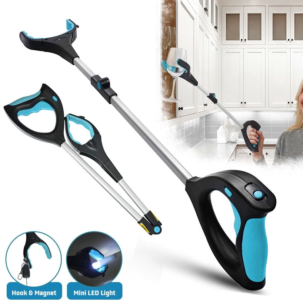 "IC ICLOVER 32"" Foldable Grabber Tool with Headlight, Trash Claw ...