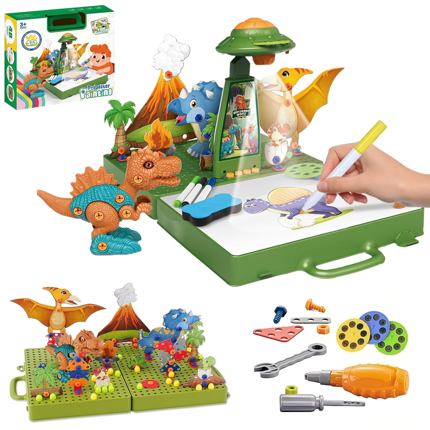IC ICLOVER Toys for Boys 3-6, Drawing Projector for Kids, Art Sketch ...