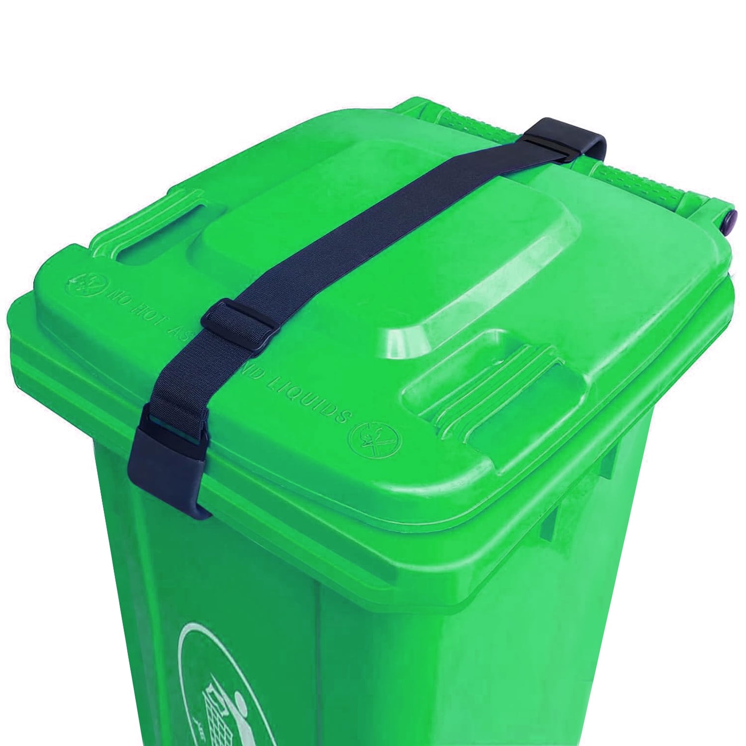 IC ICLOVER Trash Can Lock for Animals/Raccoons, Metal Double Claw ...