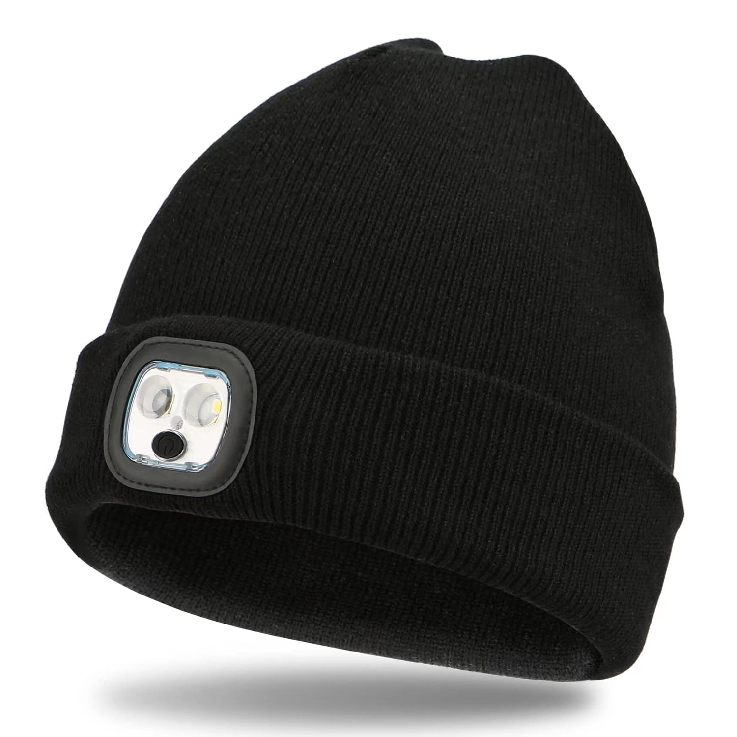 IC ICLOVER Unisex Beanie Hat with Light, Rechargeable LED Headlamp Cap ...