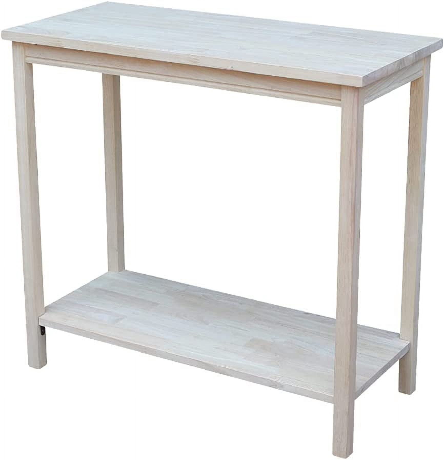 IC International Concepts, Portman Accent Table , Solid Real Wood ...