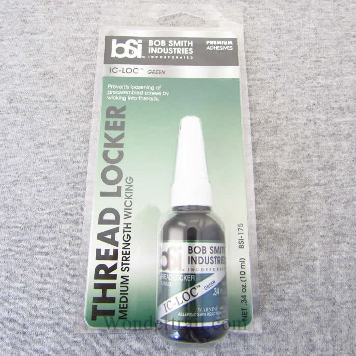 IC-Lock Green Thin Medium-High Strength Threadlock .34oz Bottle Bob ...