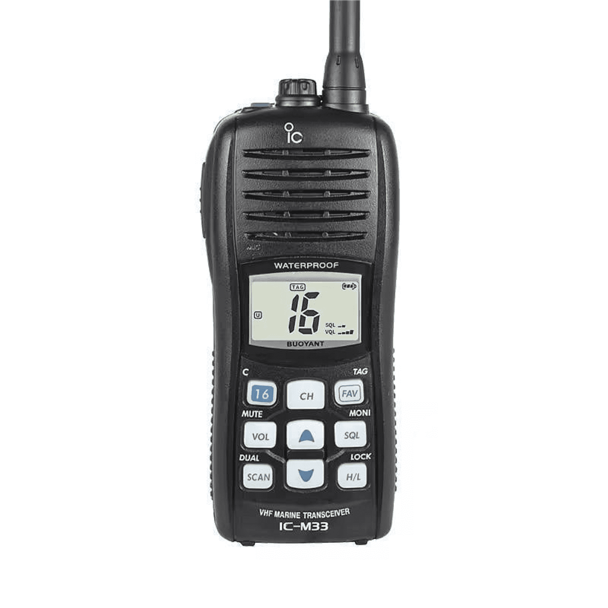IC-M33 Intercom Maritime Marine VHF Floating Handheld Machine VHF Ship ...