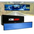 ICBEAMER 11.8" Rear View Mirror, Blue Tint, Universal Convex, Anti ...