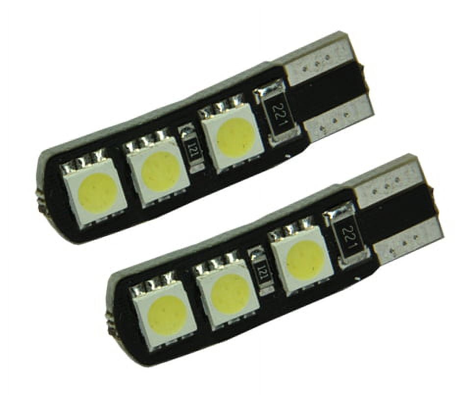 ICBEAMER 2 prs Canbus No Error Hyper White T10 168 920 921 6LED SMD ...