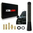 ICBEAMER 3" 76mm Carbon Fiber & Matte Black Aluminum Short Car Radio ...