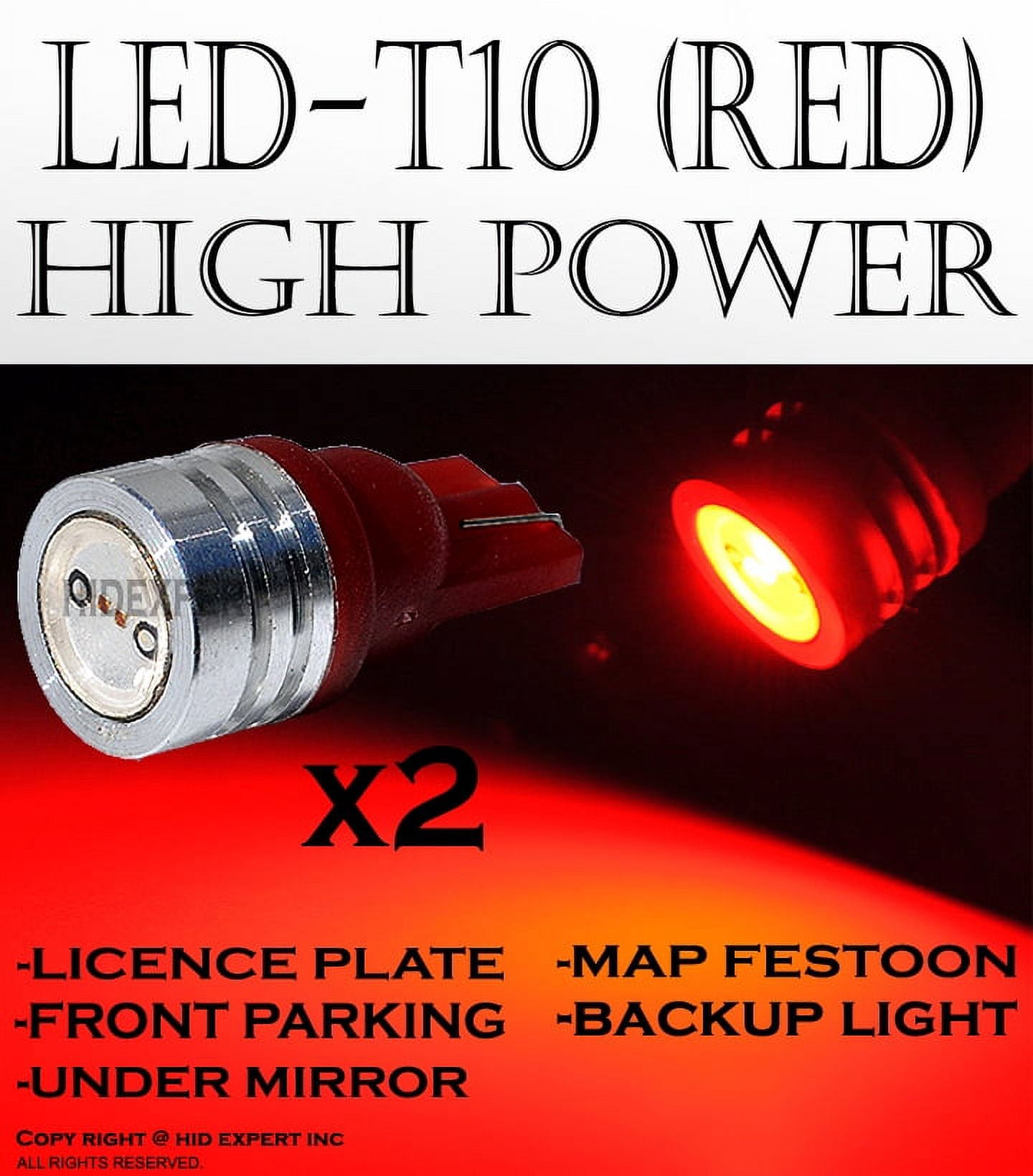 ICBEAMER 4 PCS T10 BRIGHT Red LED HIGH POWER Bulbs 194 2825 168 Factory ...