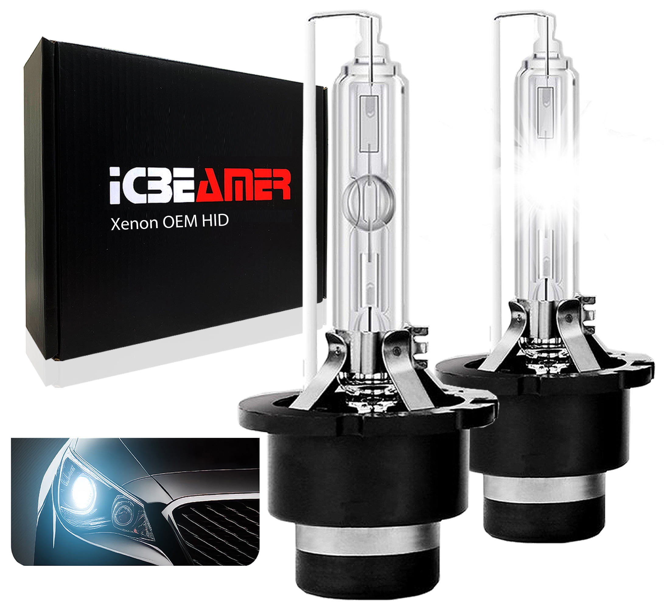 ICBEAMER 8000K D2S D2C D2R Xenon Factory HID Direct Replacement for ...