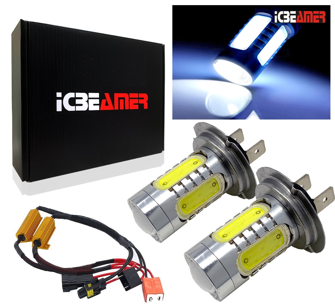 ICBEAMER LED H7 High Beam/ Fog Light, ICBEAMER 2 pcs H7 12V 11W Newest ...