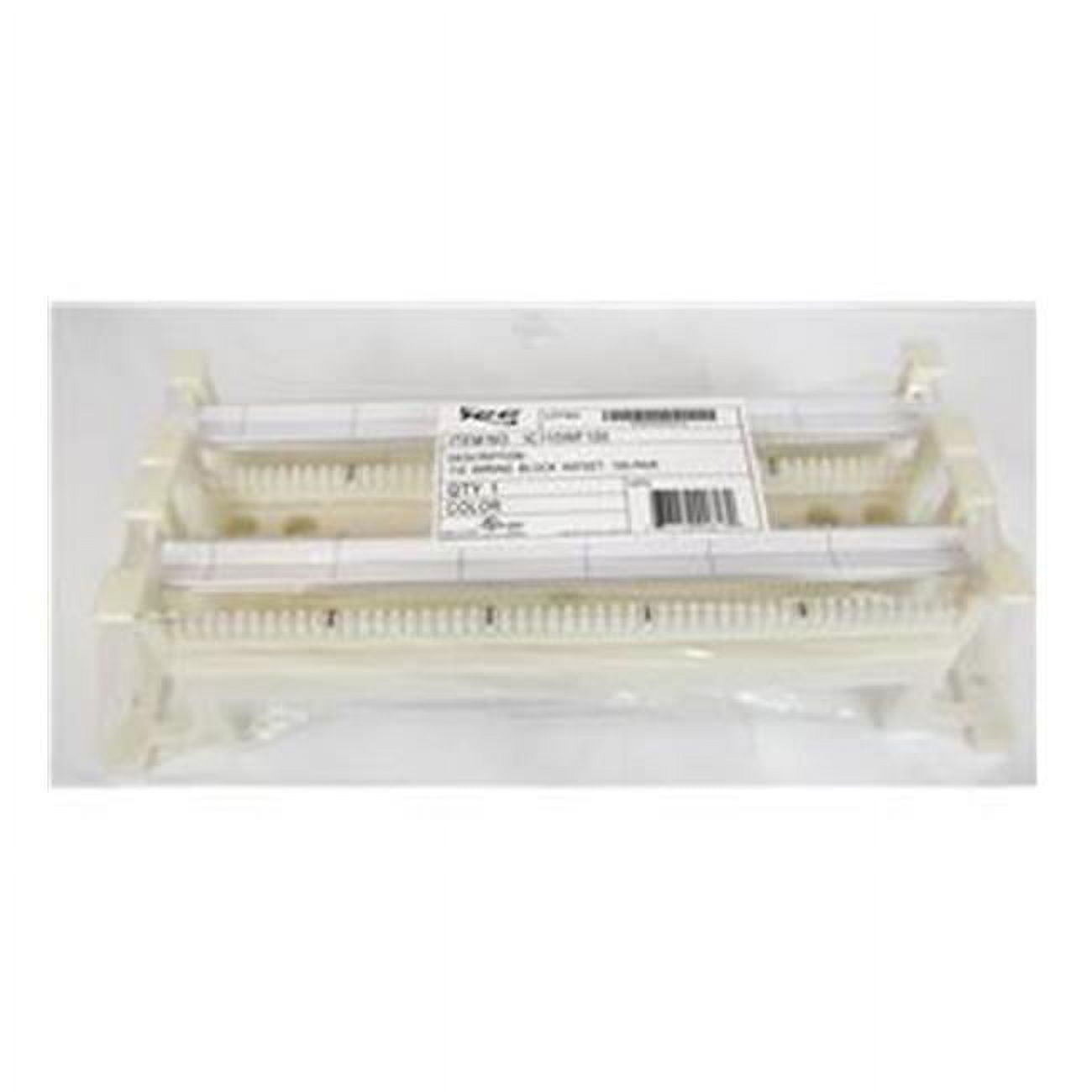 ICC 110-Punchdown Wiring Block With Feet; Wall Mount, 100-Pair, 100 ...