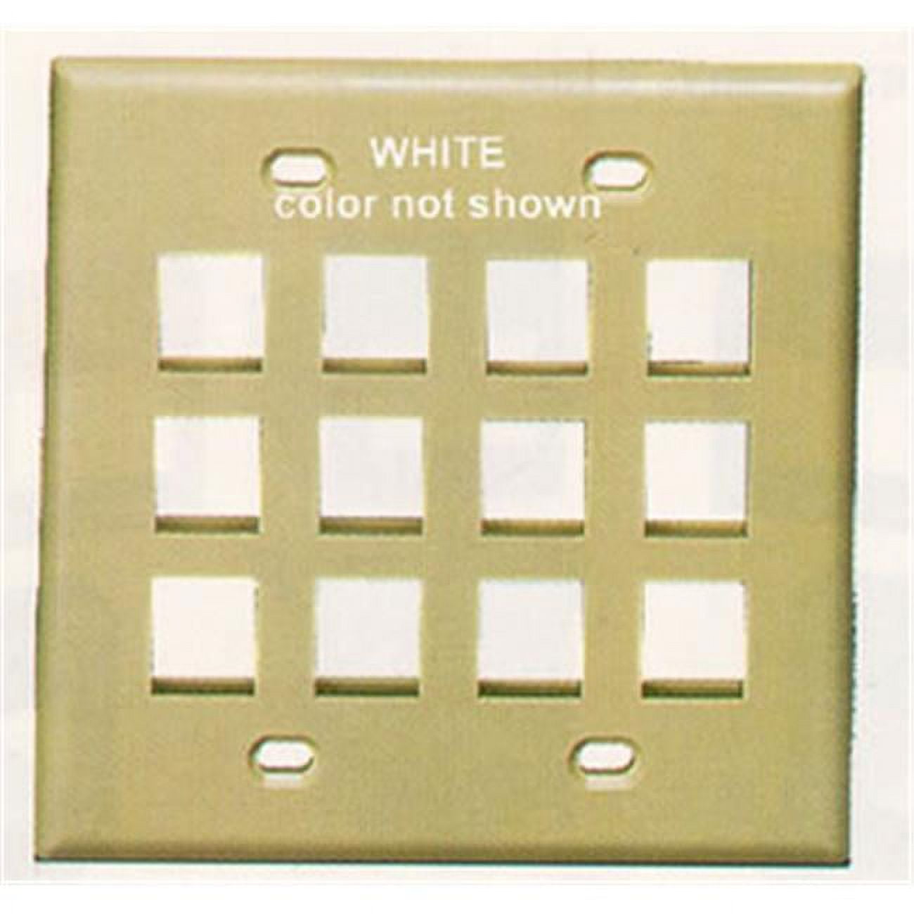 ICC 12 Port Faceplate - White - Walmart.com