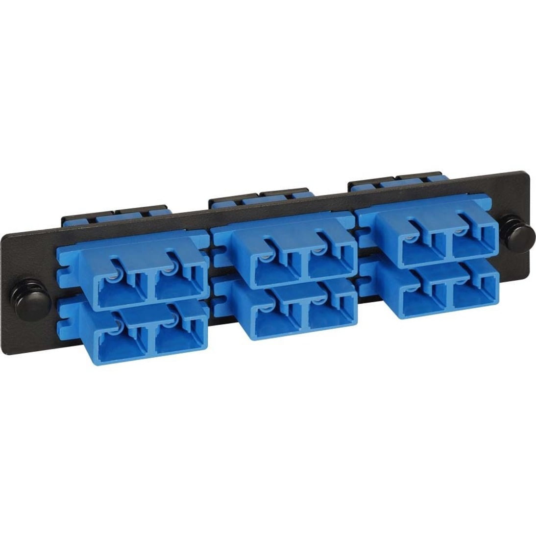 ICC 6-Port Duplex Fiber Optic Patch Panel (icfopc26bk) - Walmart.com