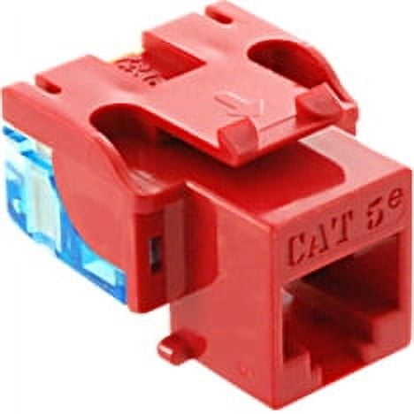 ICC CAT5JACK-RD IC1078E5RD - CAT5 Jack Red - Red - 1 x RJ-45 Port(s ...