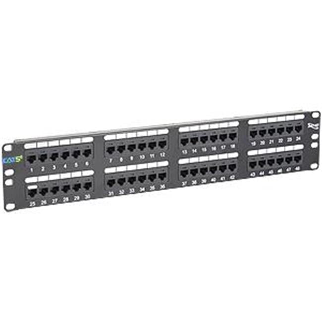 ICC Cat 5E 48-Port Patch Panel- 2 RMS - Walmart.com