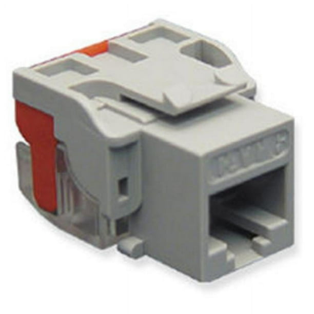 ICC Cat 6- EZ Modular Connector- Gray - 1 x RJ-45 Network Female ...