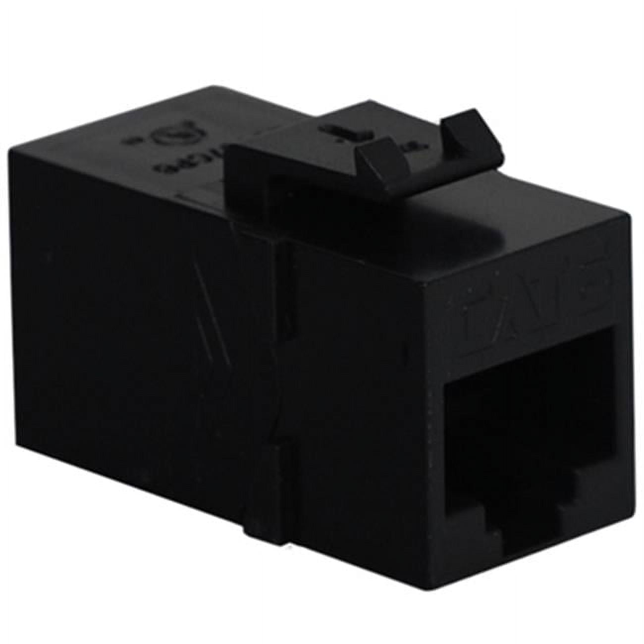 ICC Cat 6 Rj-45 & Rj-45 Modular Coupler, Black: Electronics - Walmart.com