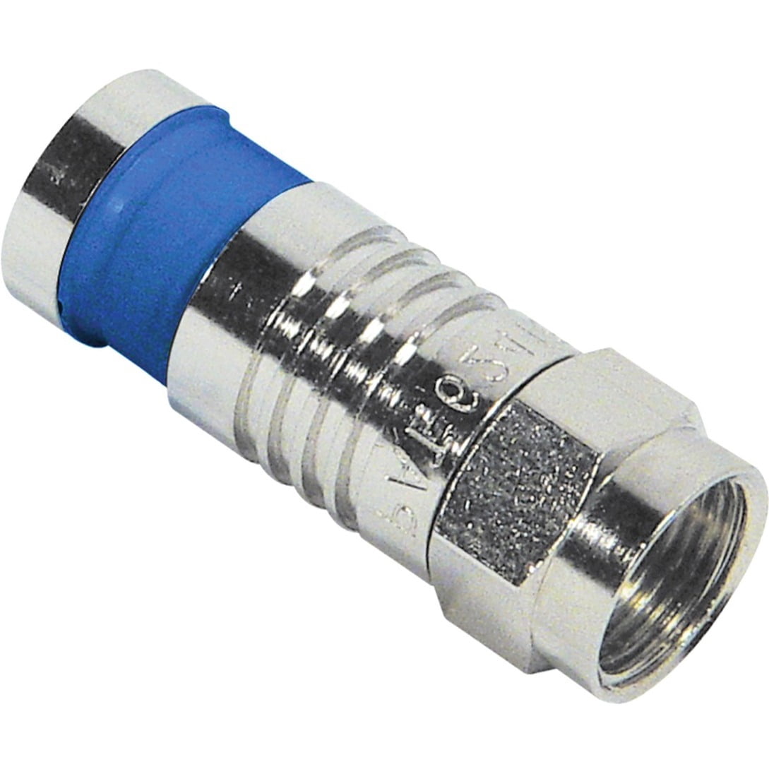 ICC F-Type Compression Connector for RG6Q Cable in 100 Pack - Walmart.com