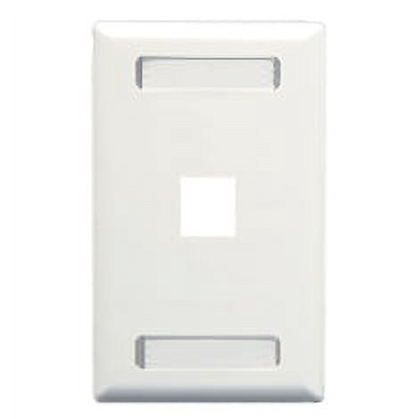 ICC Faceplate - 1 x Total Number of Socket(s) - 1-gang - White - ABS ...