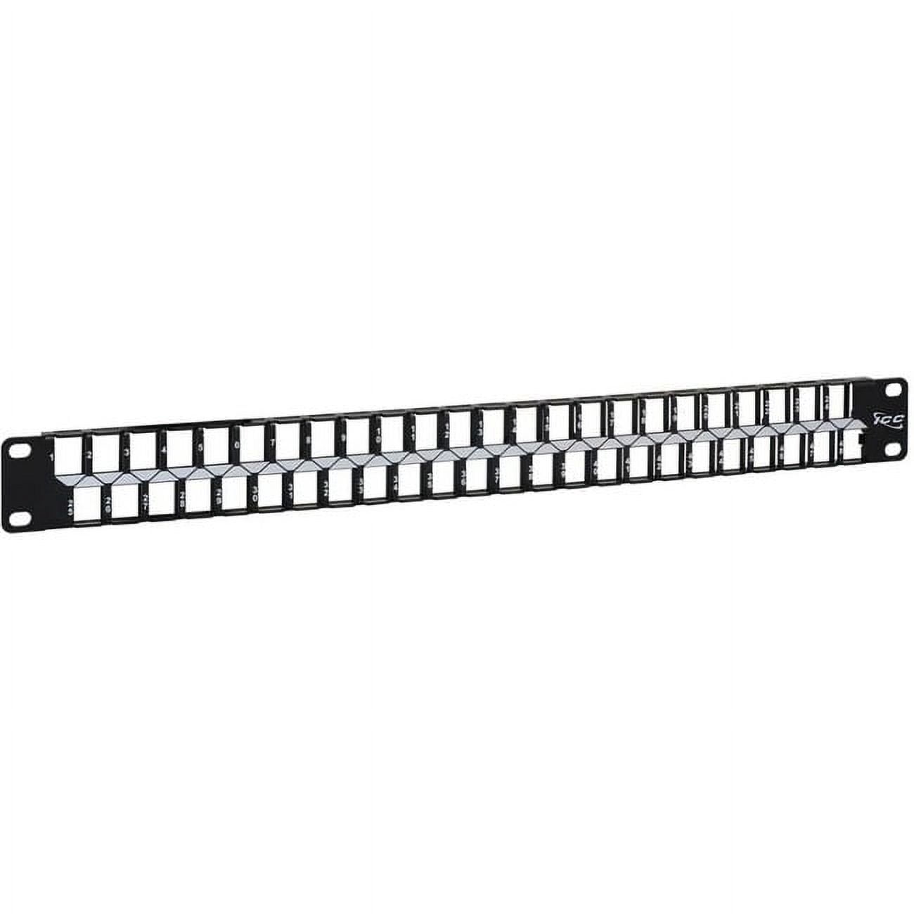 ICC IC107BP481, PATCH PANEL, BLANK, 48-PORT, HARD DRIVE JACKS ONLY, 1 ...