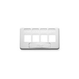 FACEPLATE, FURNITURE, TIA, 4-PORT, WHITE - Walmart.com