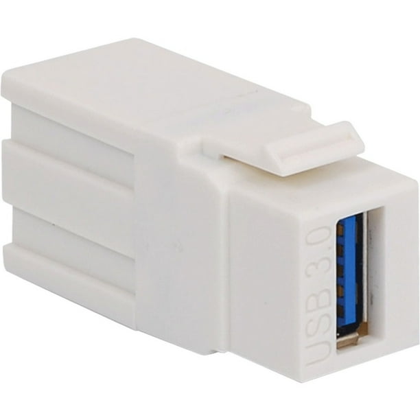 ICC IC107UAAWH 2-Port USB 3.0 Modular Connector; White - Walmart ...