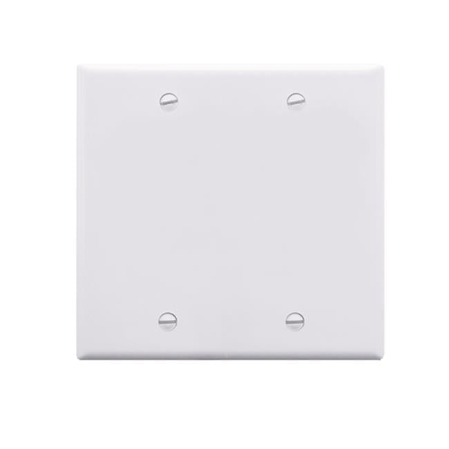 ICC IC630EBDWH 2 Gang Blank Faceplate - White - Walmart.com
