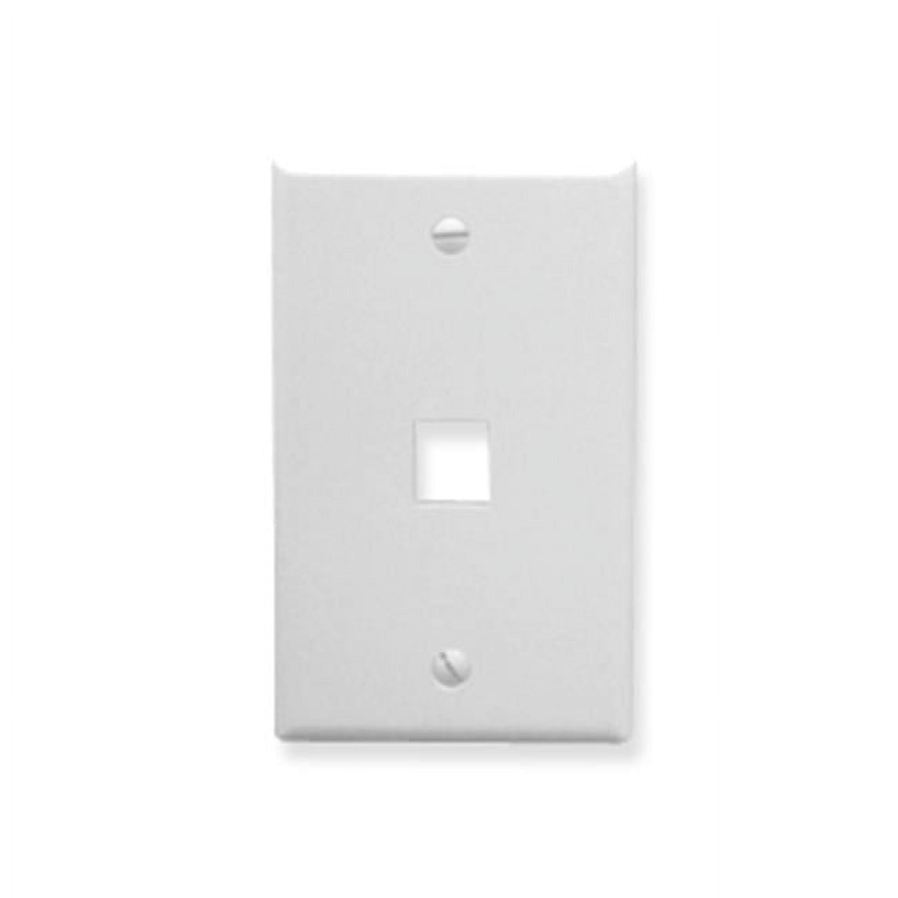 ICC ICC-IC107LF1WH Oversized Classic Face Plate 1 Port - White ...