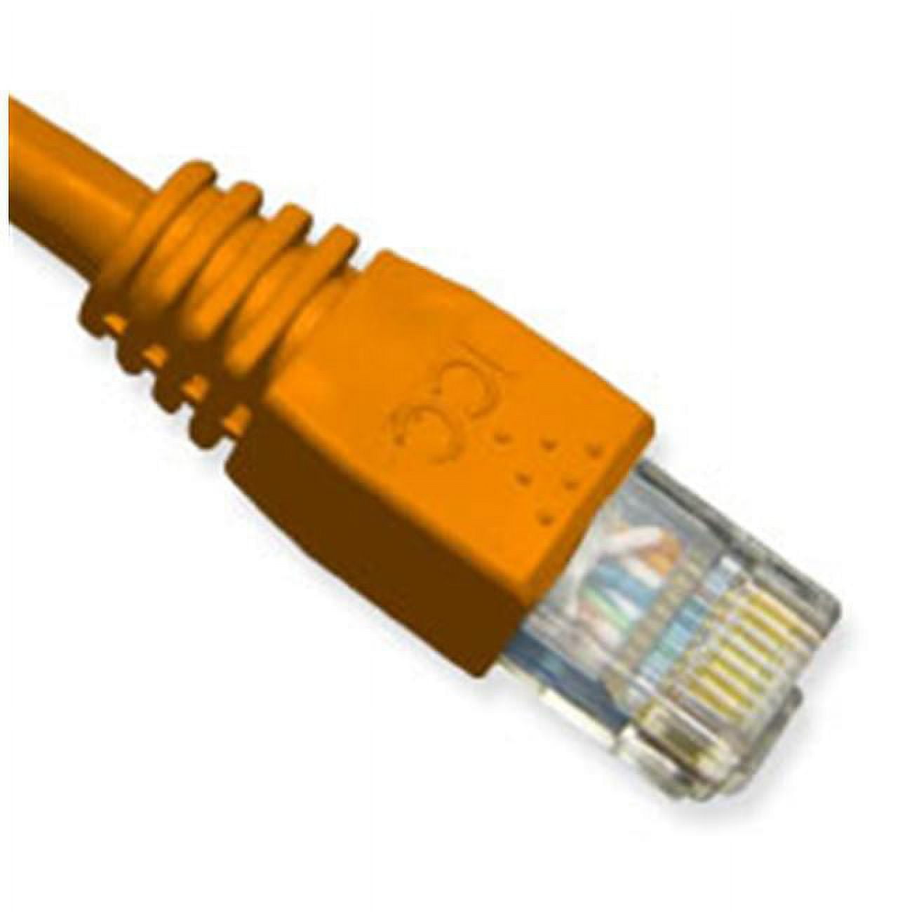 ICC ICC-ICPCSJ03OR Patch Cord Cat 5E Molded Boot 3' - Orange - Walmart.com