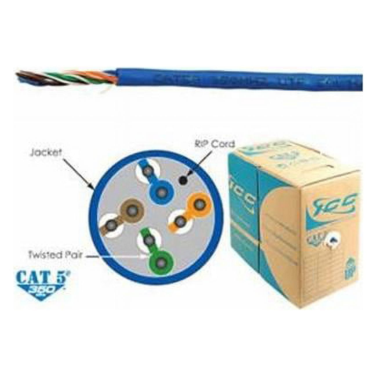 ICC Cat.5e UTP Cable, ICCABR5EBL - Walmart.com