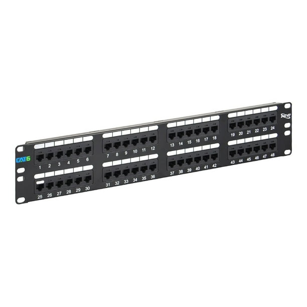 ICC ICMPP04860 48 Port Cat6 2RMS Horizontal Patch Panel - Walmart ...