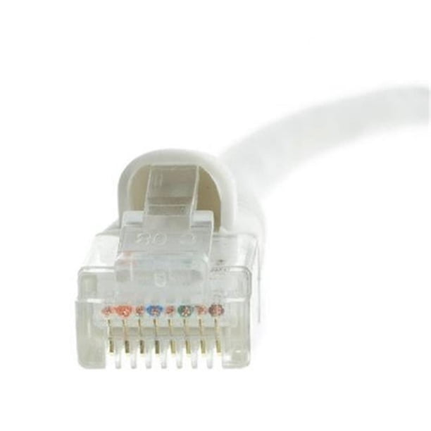 ICC ICPCST07WH 7 ft. White Cat6 Clear Boot Patch Cord - Walmart ...