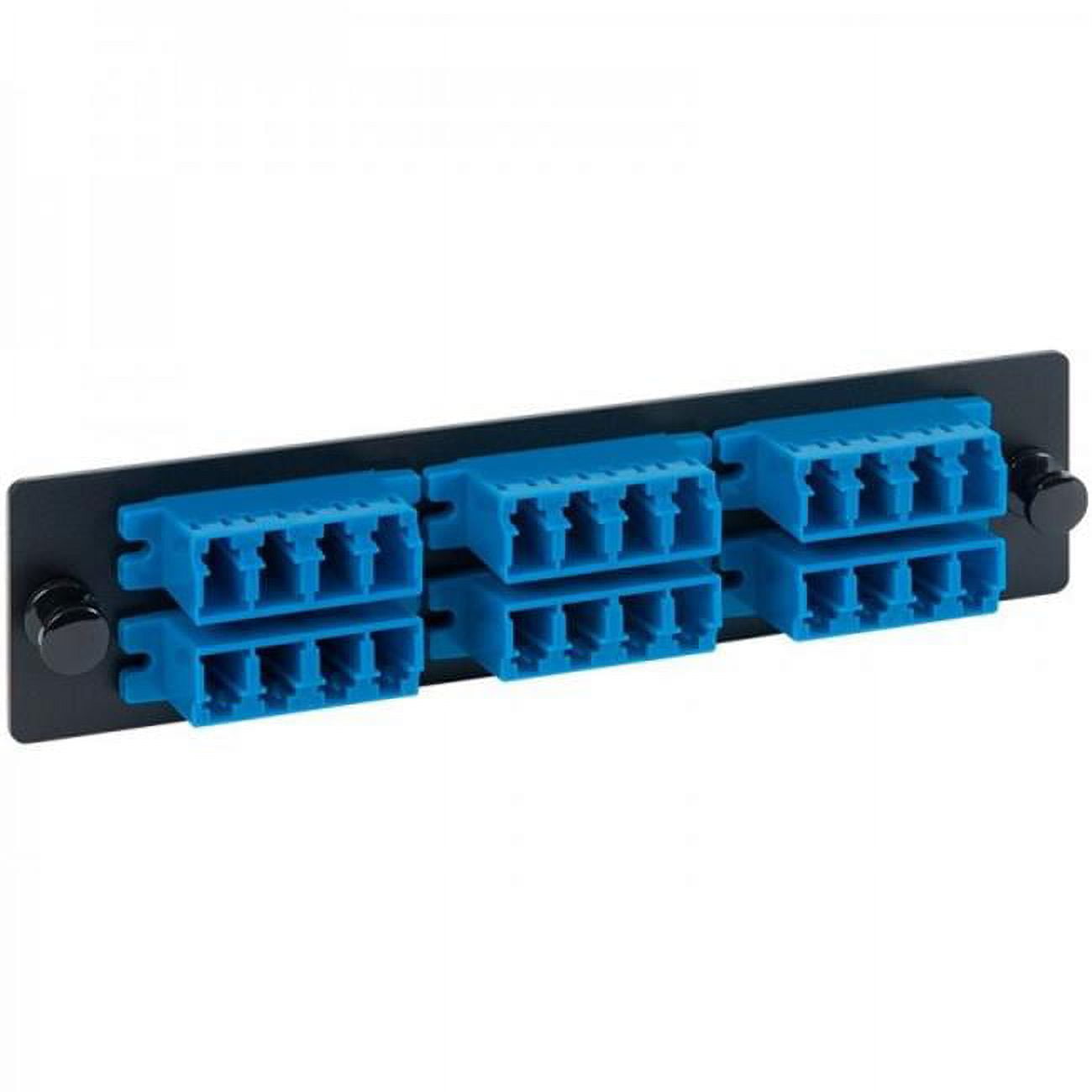 ICC Network Patch Panel - 24 Port(s) - 24 x - Blue- Black Powder Coat ...