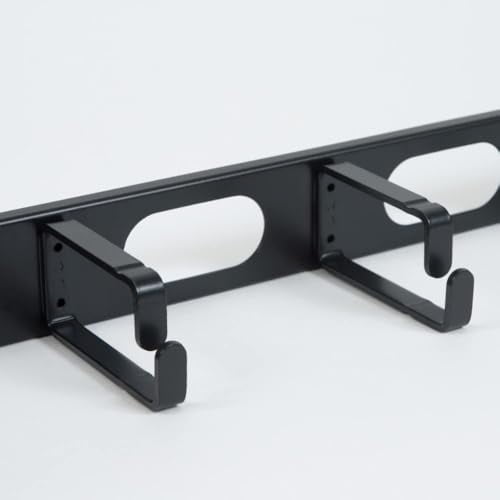 ICC Ring Cable Manager Panel with Cover, 1U Rack Mount Space, Black ...