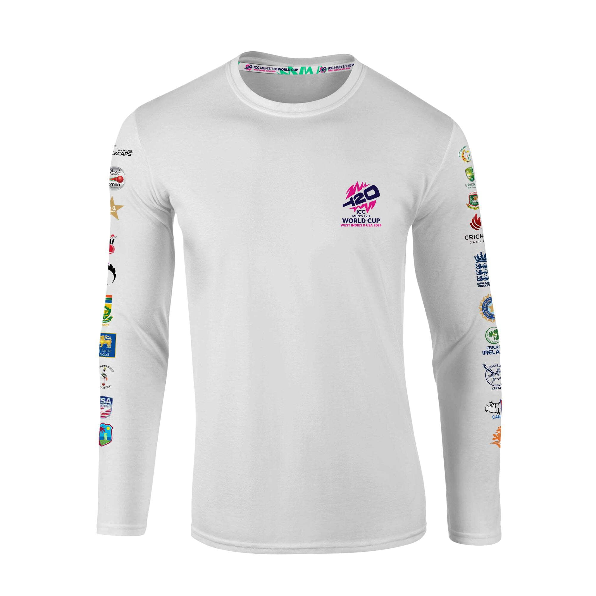 ICC T20 World Cup All Nations White Longsleeve - Walmart.com