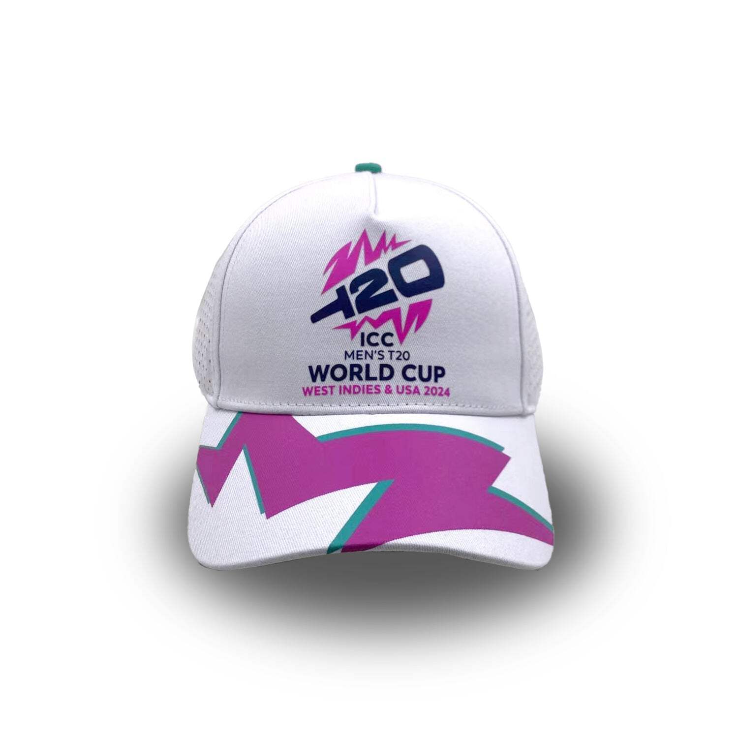 🎁 ICC T20 World Cup White Bolt Cap - West Indies USA 2024 Edition (100% ...