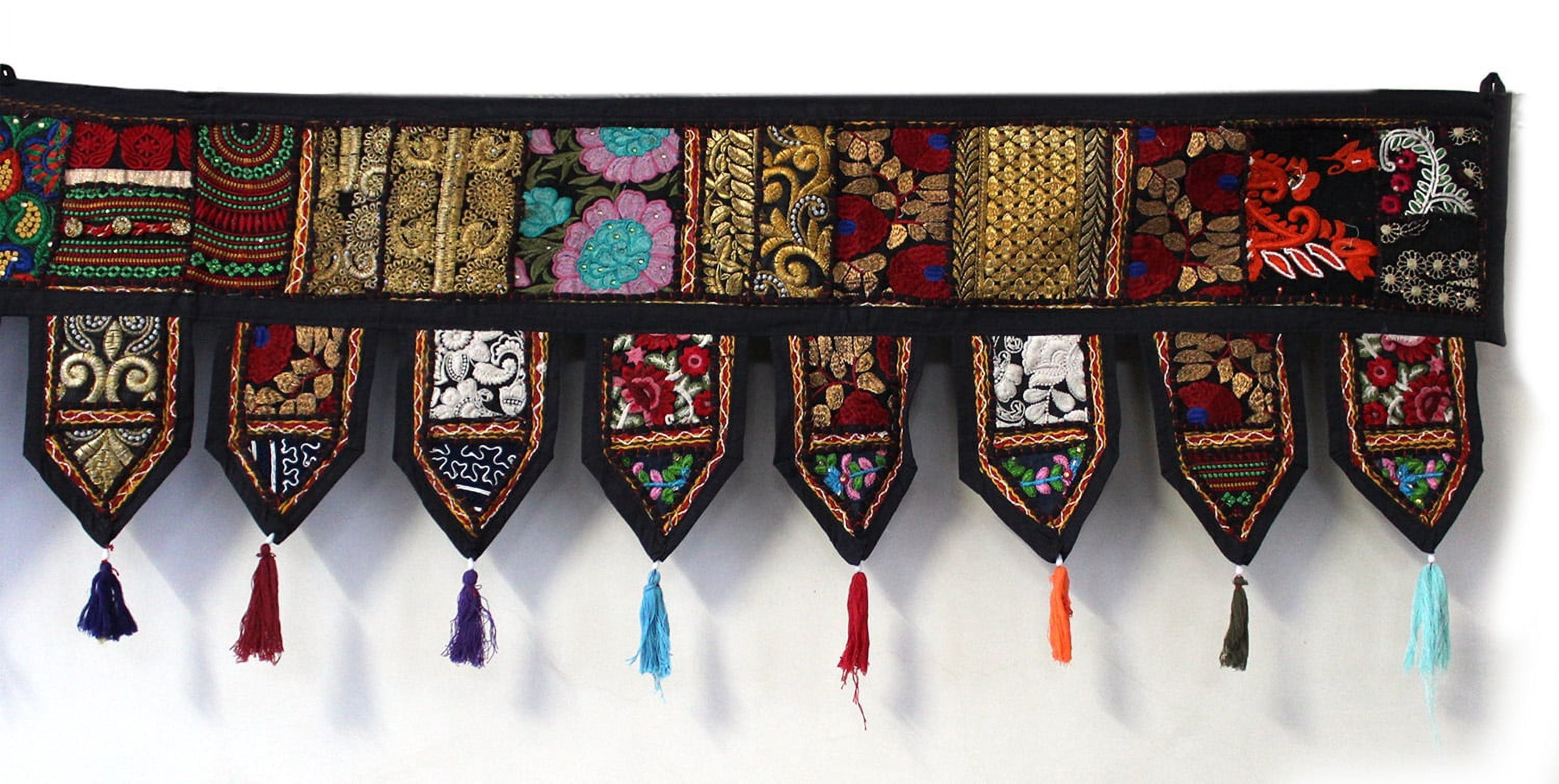 ICC valances for windows Toran Cotton Vintage Patchwork Door Hanging ...