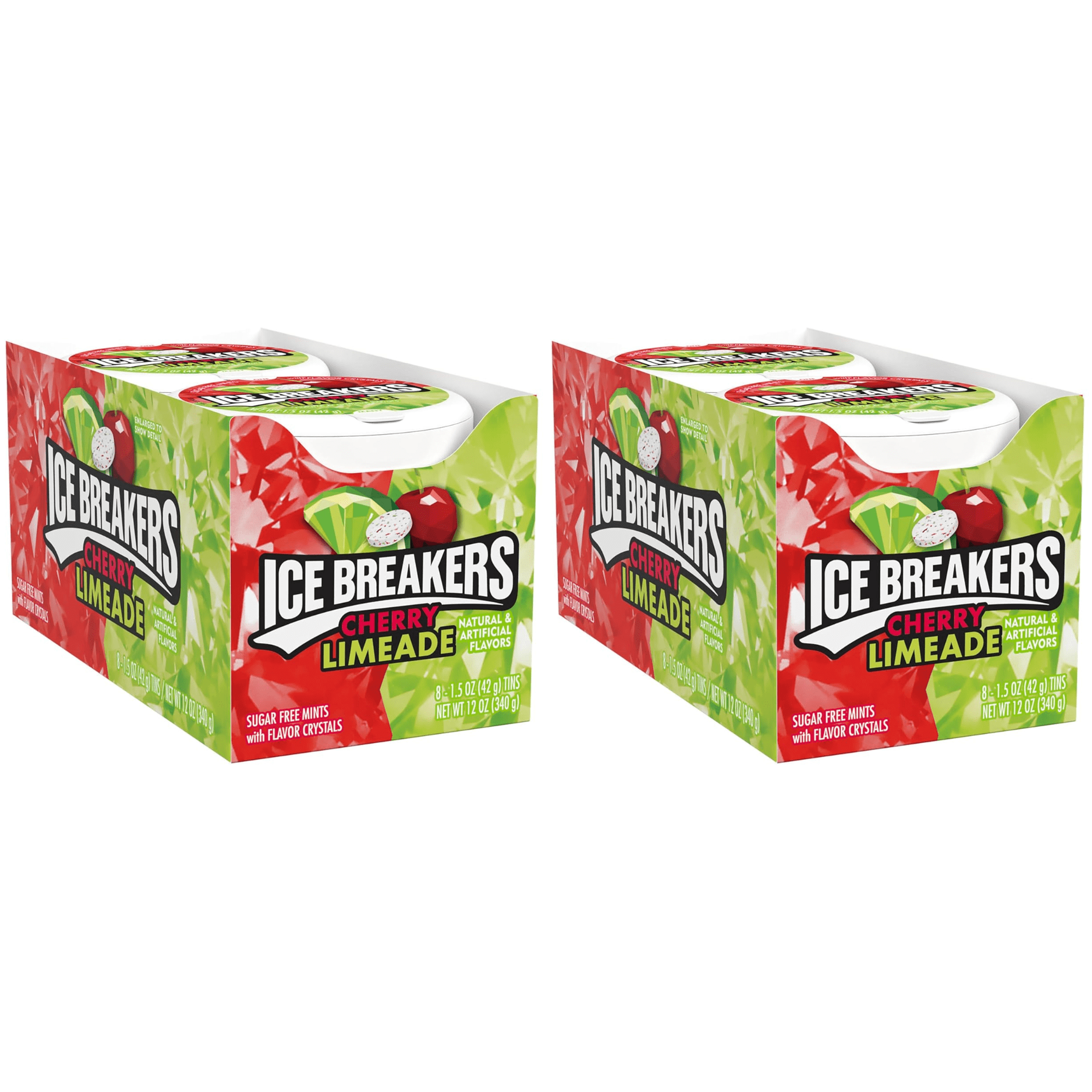 ICE BREAKERS CHERRY LIMEADE Sugar Free Mints Tins, 1.5 Oz. 2 Pack (16 ...