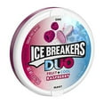 Ice Breakers Duo Raspberry Sugar Free 1.3 Ounce Container (Pack of 4 ...