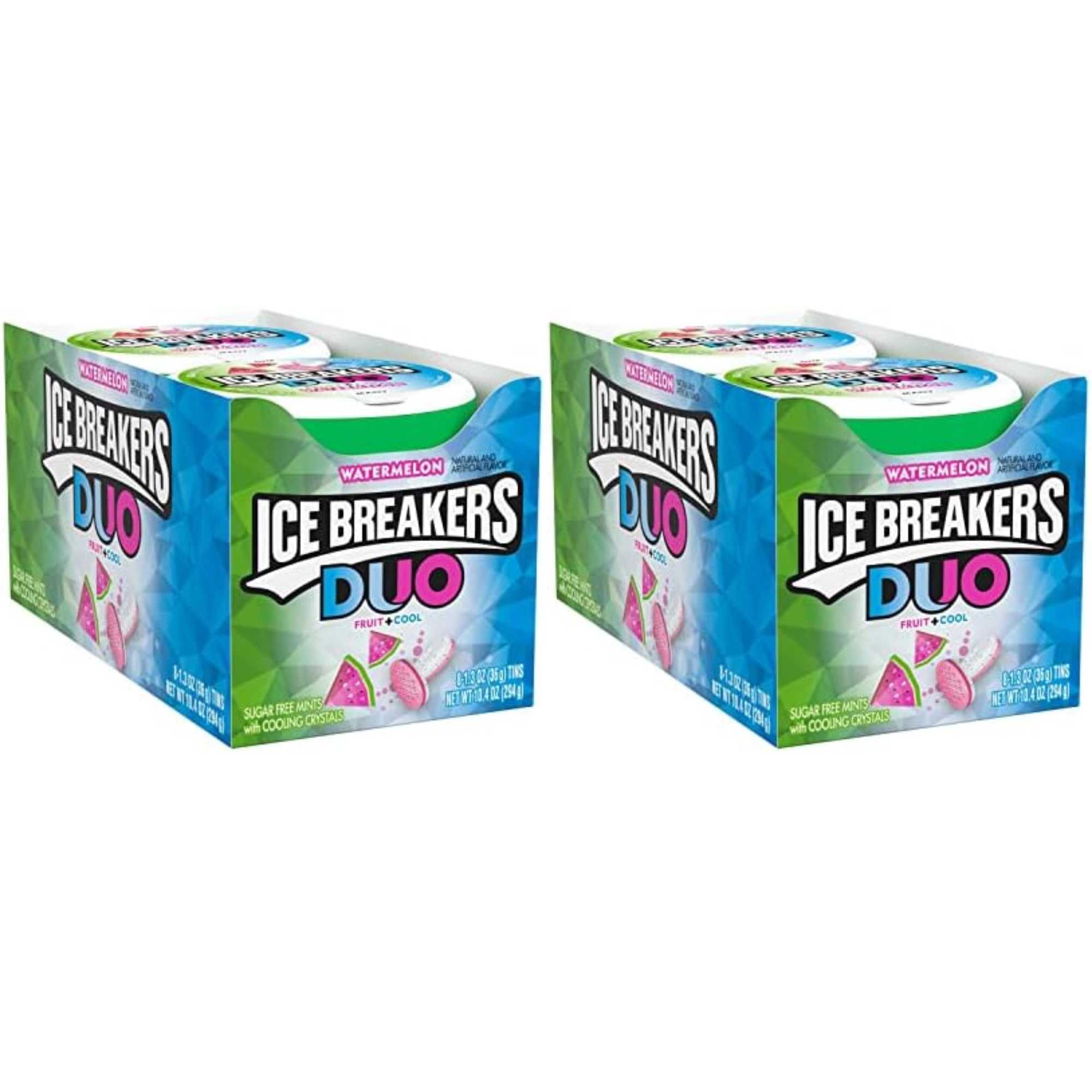 Ice Breakers Duo Fruit + Cool Watermelon Sugar-Free Mints Candy 1.3oz ...