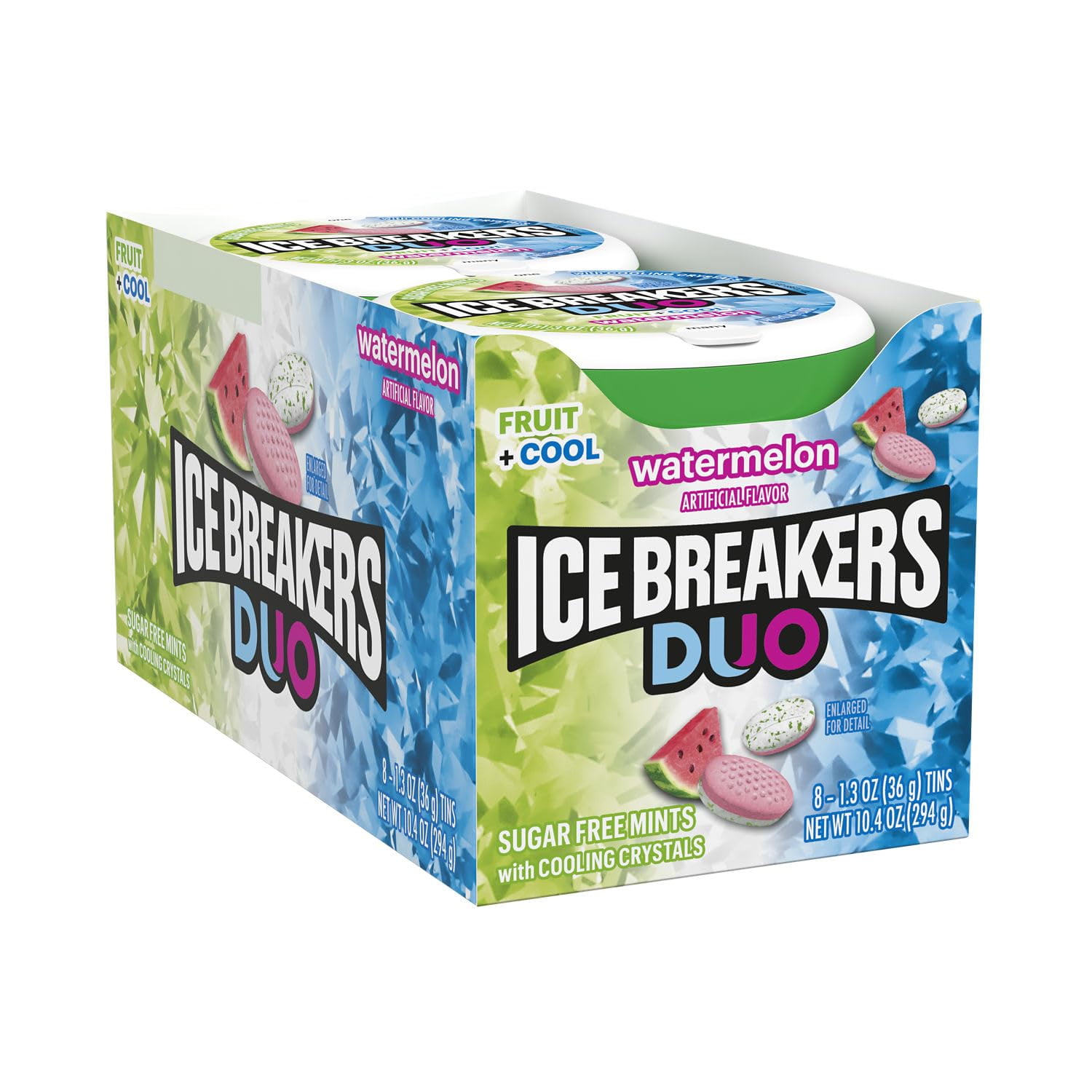 Ice Breakers Duo Watermelon Flavored Mints (Pack of 8) - Walmart.com