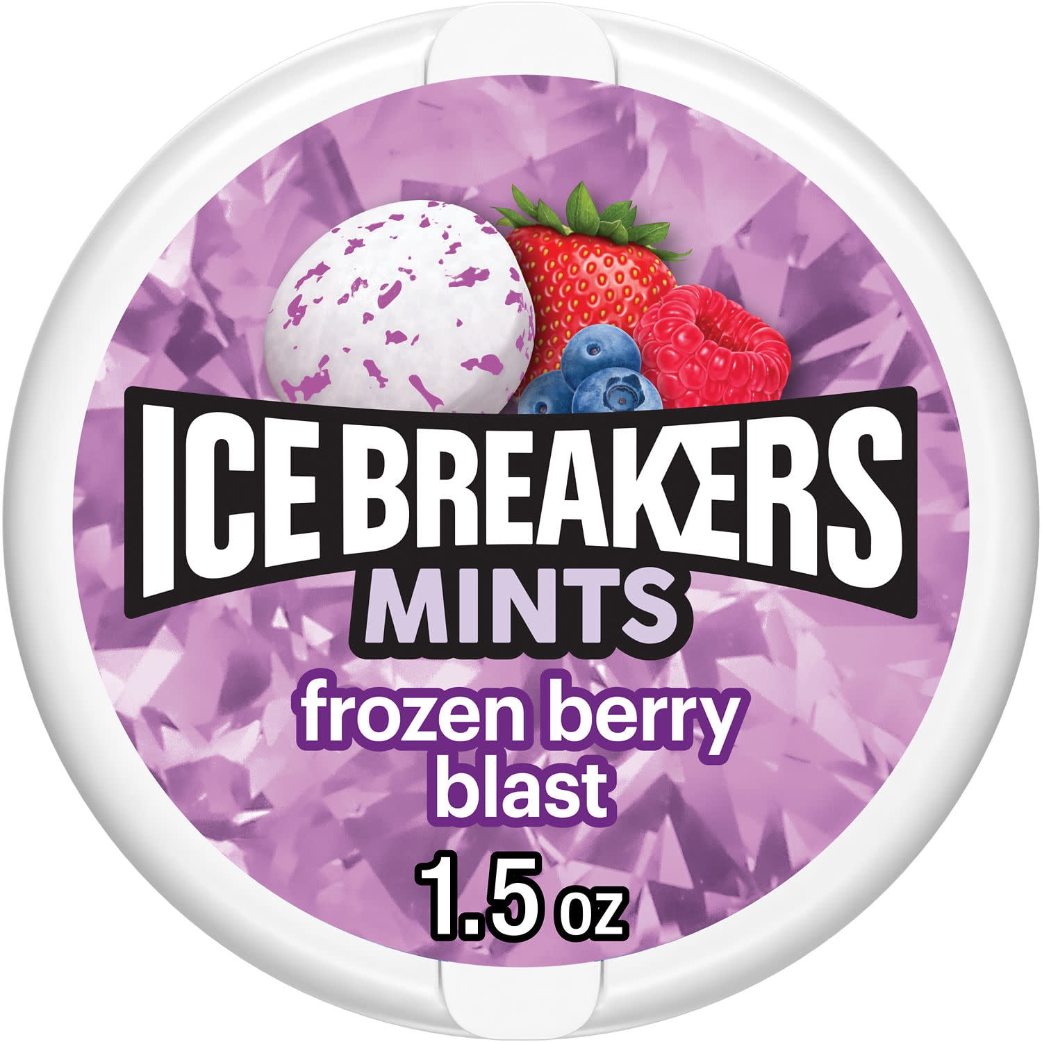 ICE BREAKERS Frozen Berry Blast Flavored Sugar Free Mints Puck, 1.5 oz ...