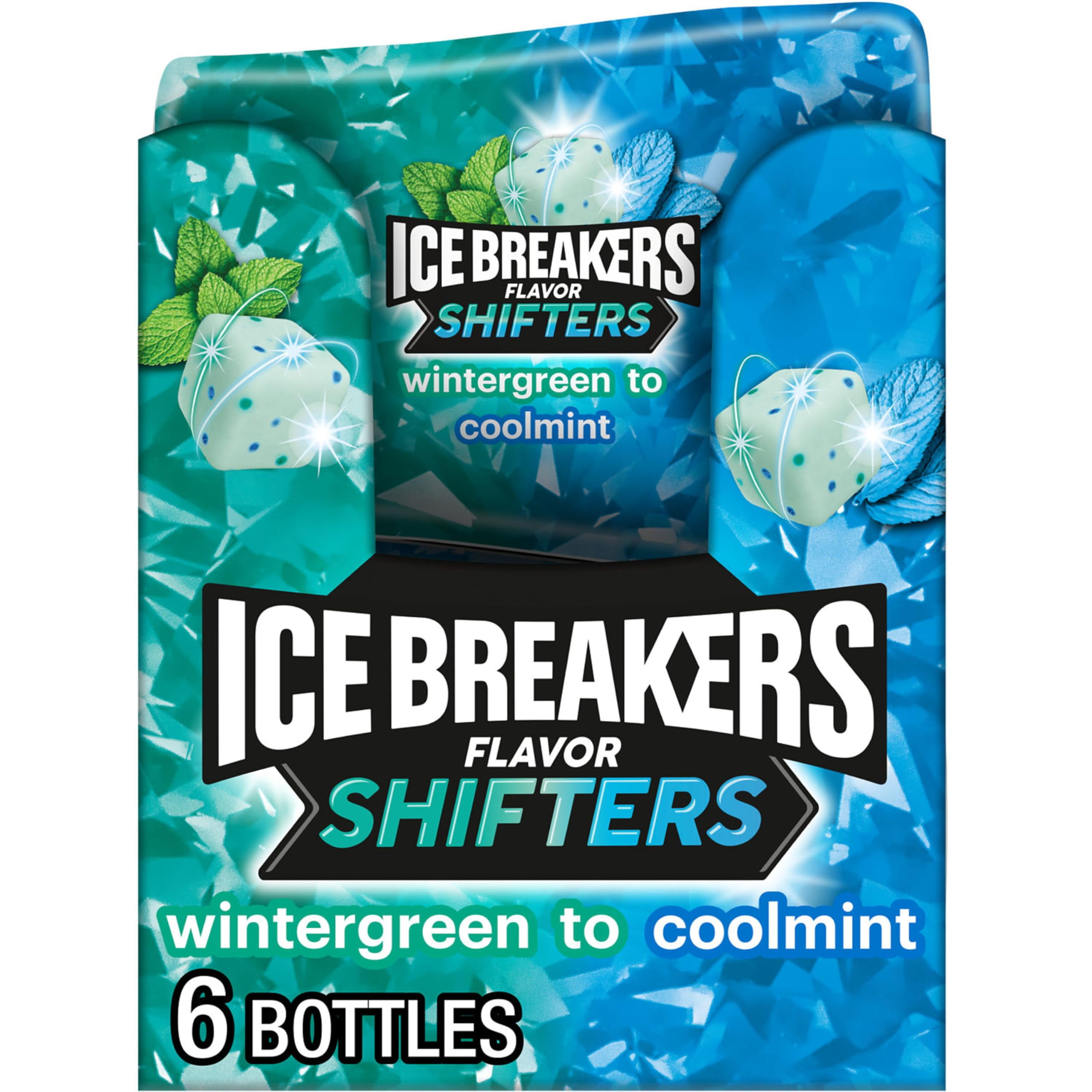ICE BREAKERS Flavor Shifters Wintergreen to Coolmint Flavored Sugar ...
