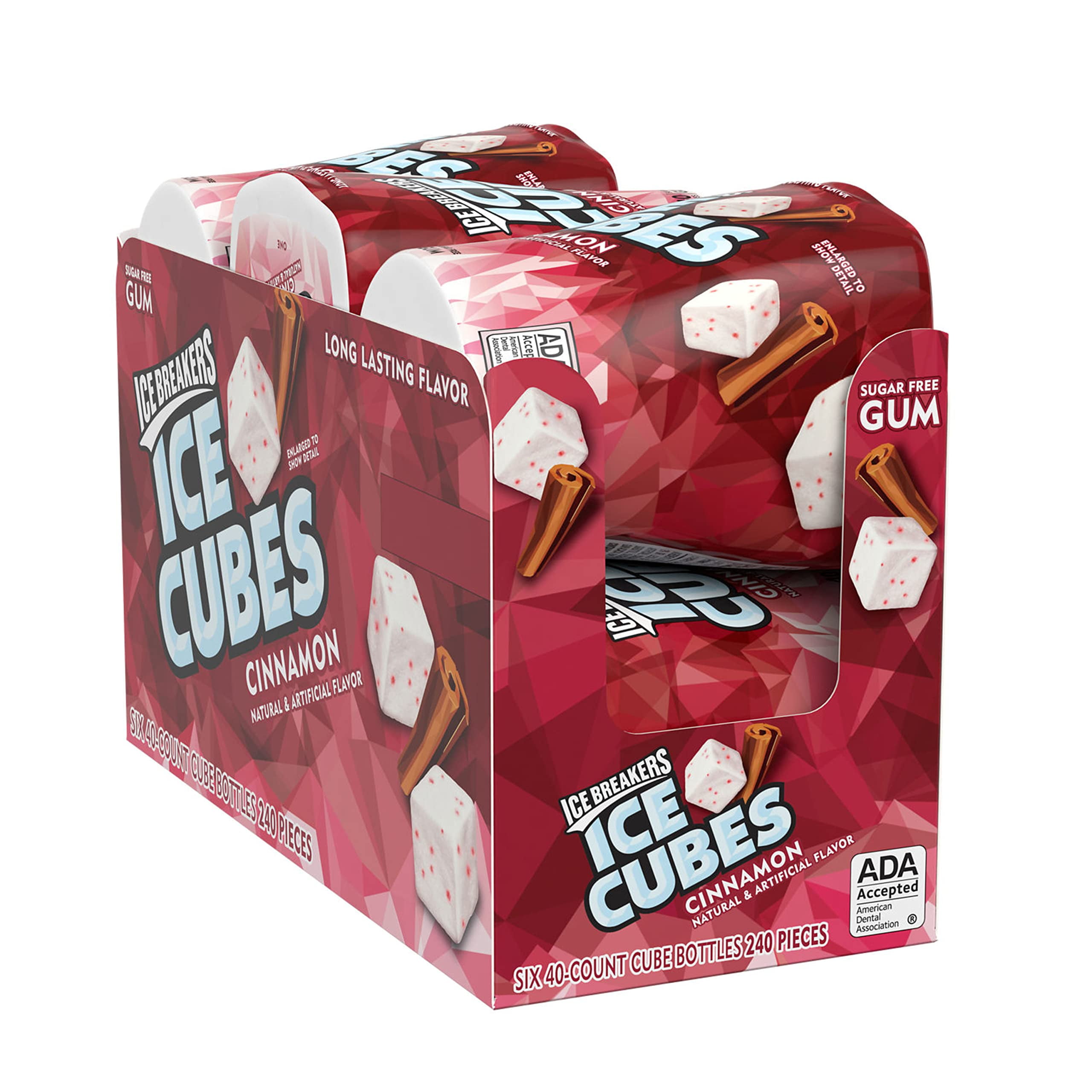 Product Of Ice Breakers Ice Cubes, Gum Cinnamon - Bottle, Count 4 ...