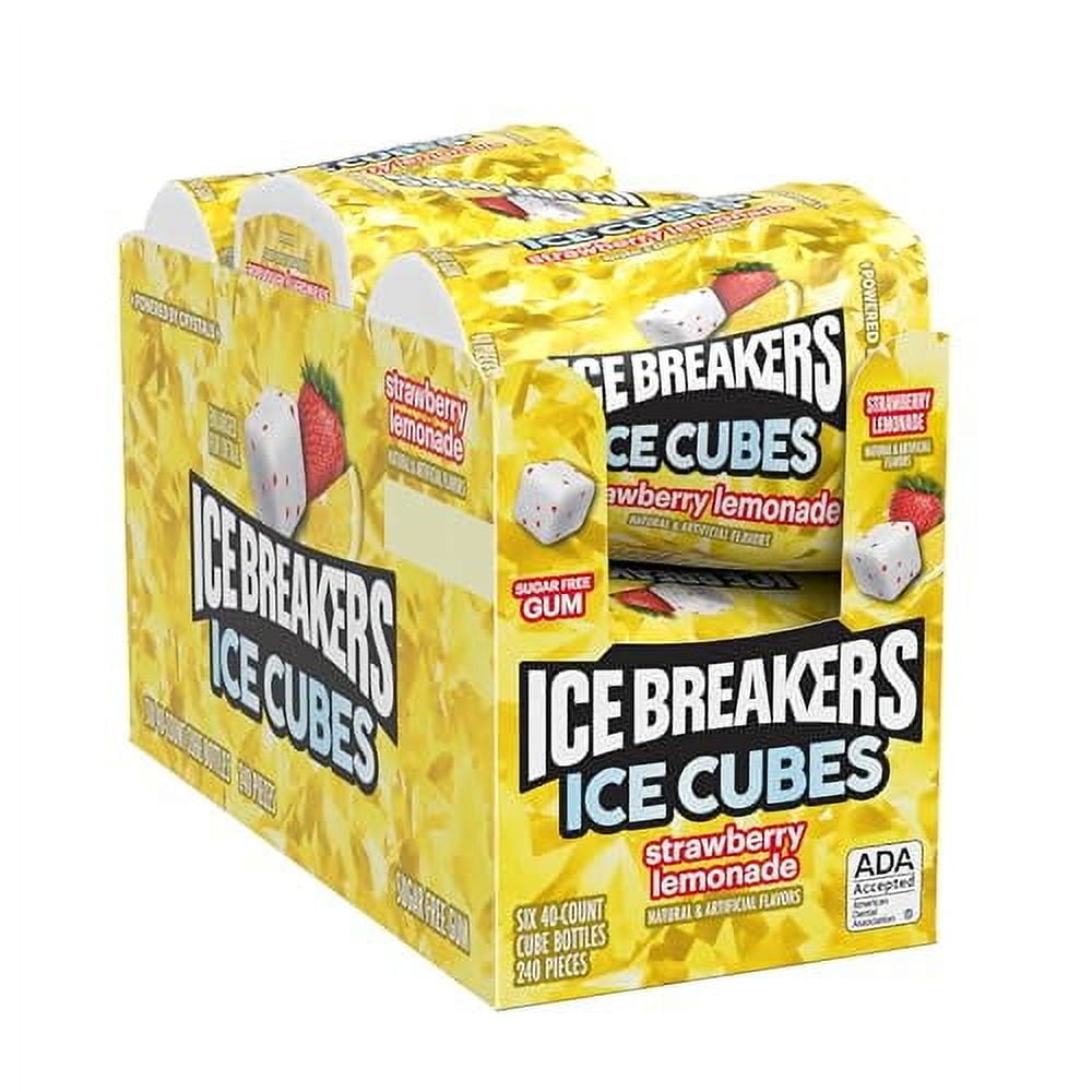 ICE BREAKERS Ice Cubes Strawberry Lemonade Sugar Free Chewing Gum ...