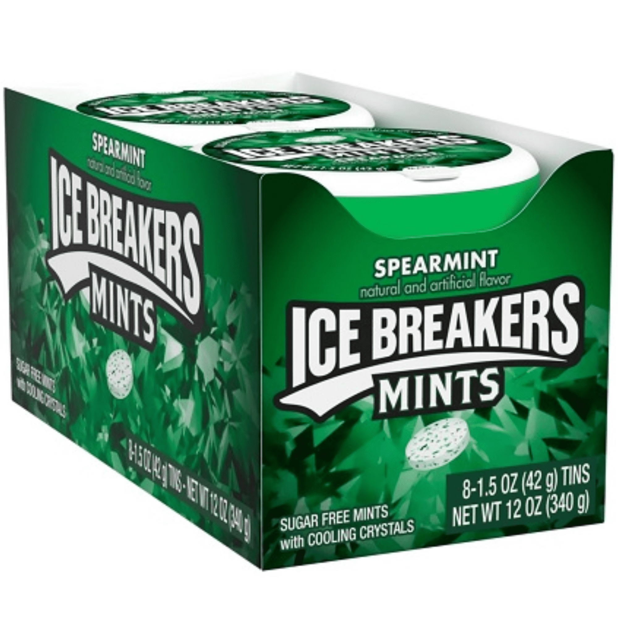ICE BREAKERS Spearmint Sugar Free Breath Mints Tins, 1.5 oz (8 Count ...