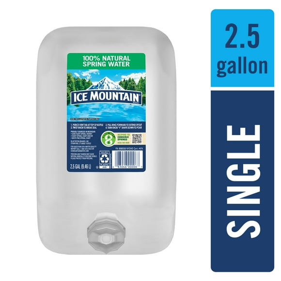 ICE MOUNTAIN Brand 100% Natural Spring Water, 2.5-gallon jug
